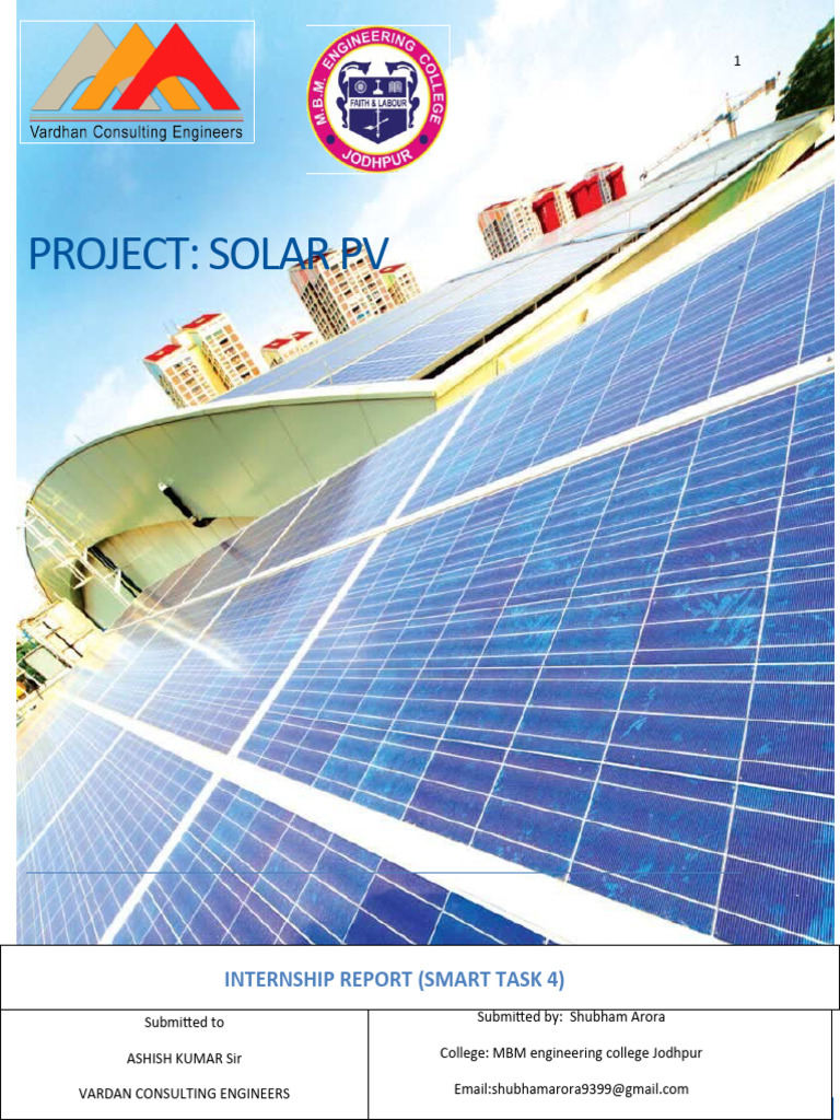 Project - Solar-WPS Office | PDF | Photovoltaics | Photovoltaic System