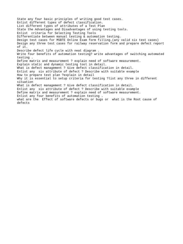 SFT Question Bank - Ii | PDF