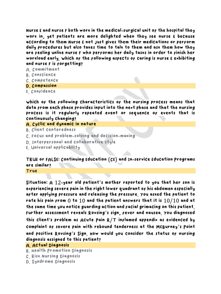 Fundamentals Of Nursing 103 Pdf Nursing Health Care