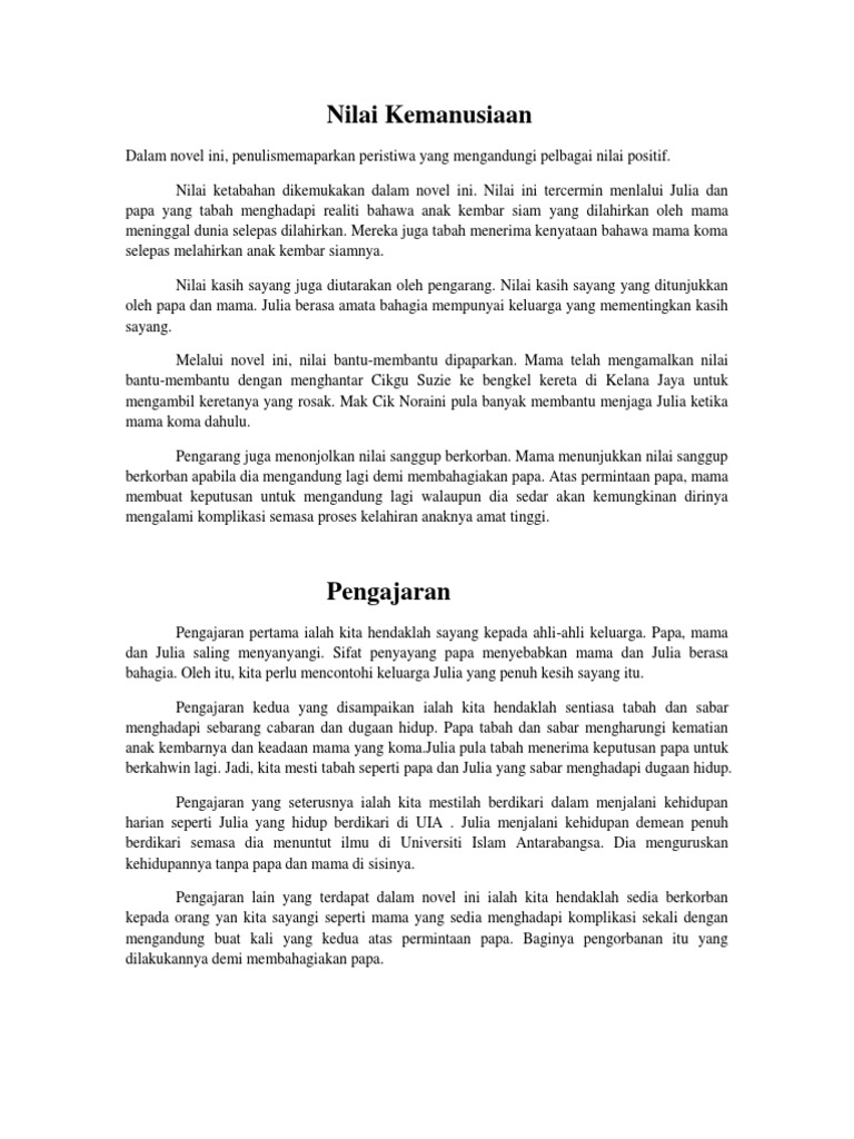Nilai Kemanusiaan Dan Pengajaran | PDF