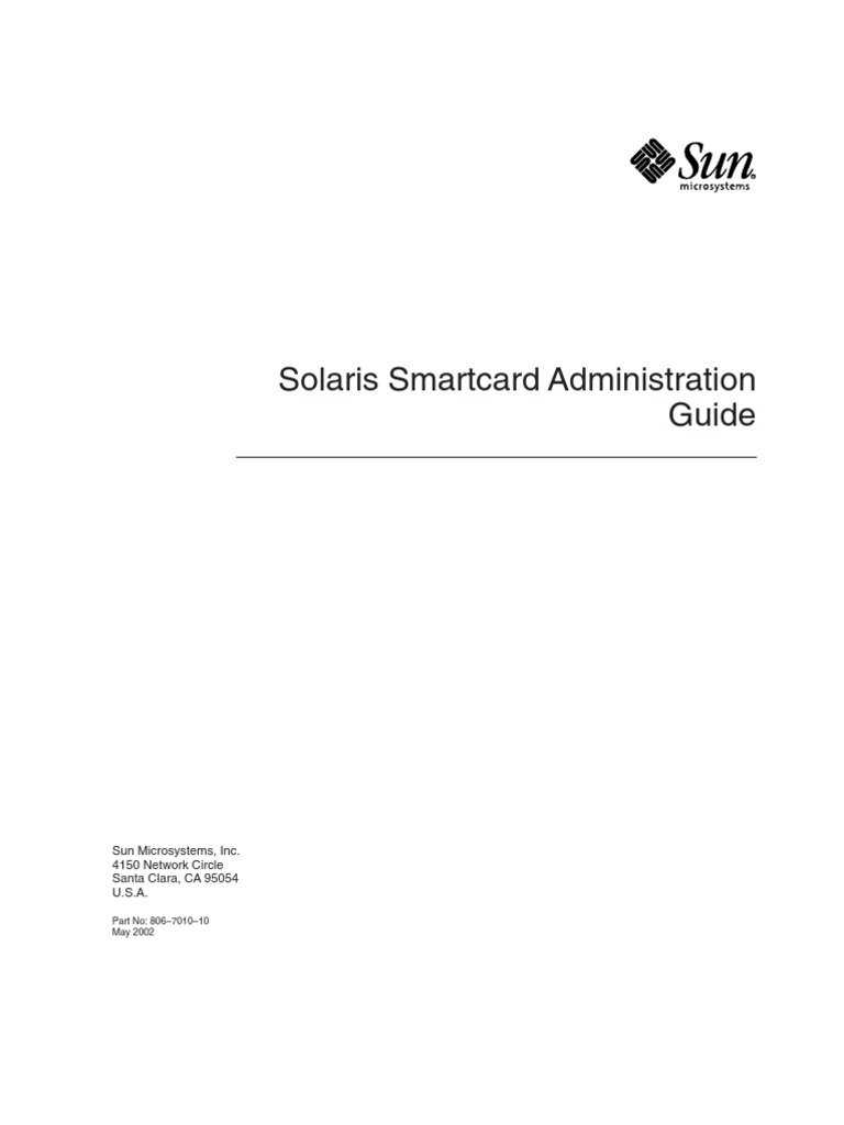 Adminguide Smartcard Pdf Smart Card Command Line Interface