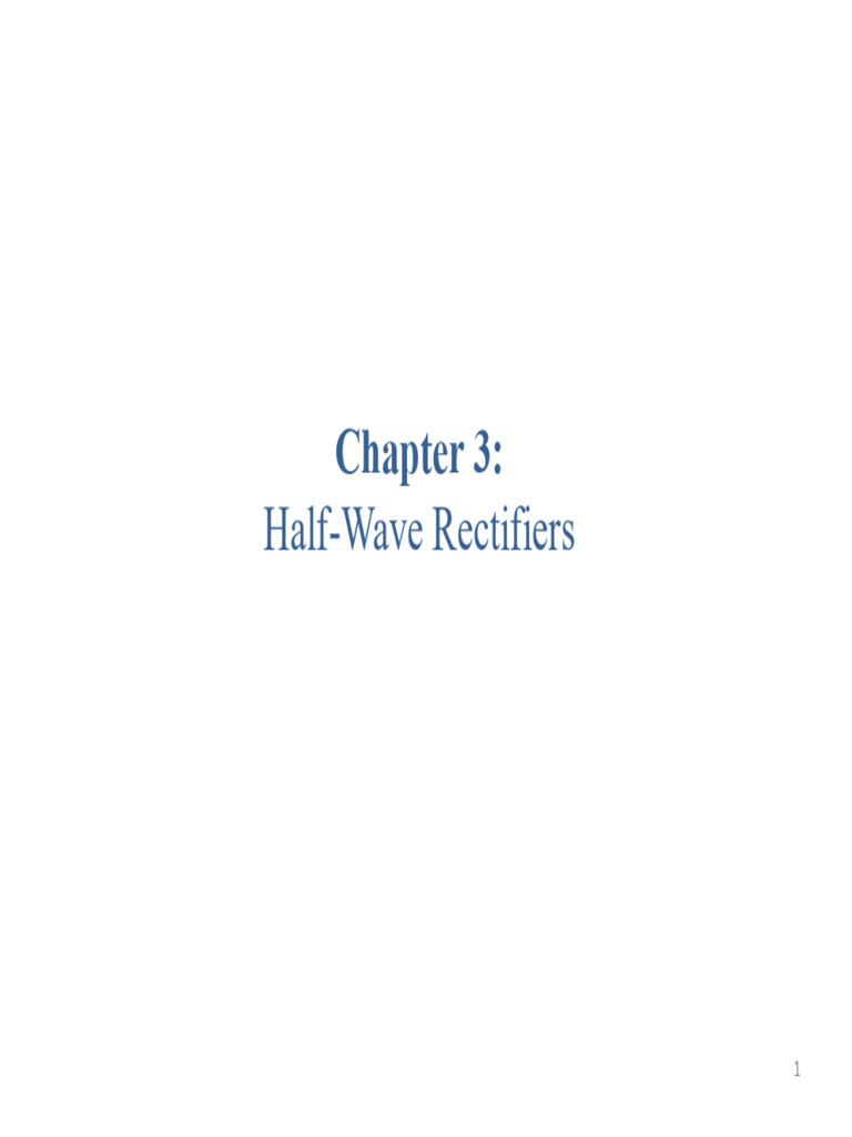 Pe Chapter 3 - 2 | PDF | Rectifier | Diode