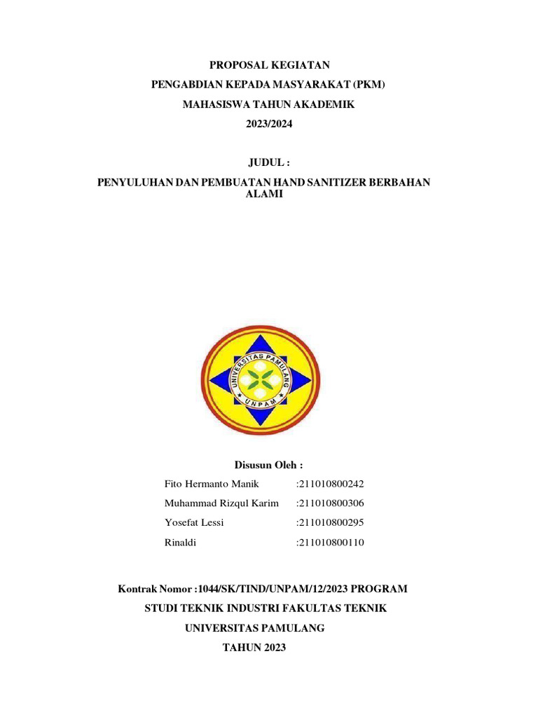 Contoh Proposal Kelompok 1 | PDF