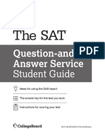 Sat Answer Key For Practice Test 5 | PDF | Standardized Tests | Tests