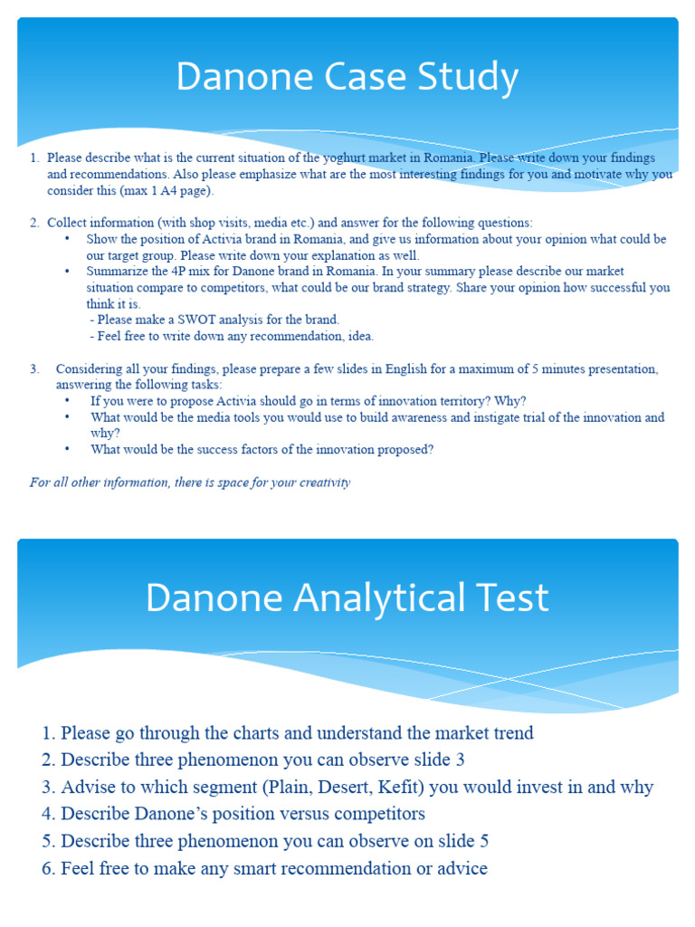 Danone's Market Strategy in Romania | PDF | Business