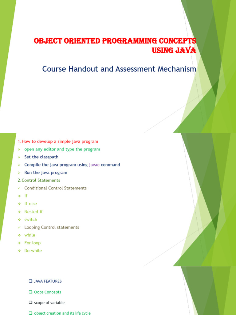 Object Oriented Programming Concepts Using Java | PDF | Programming ... Object Oriented Programming Concepts Using Java | PDF | Programming ...