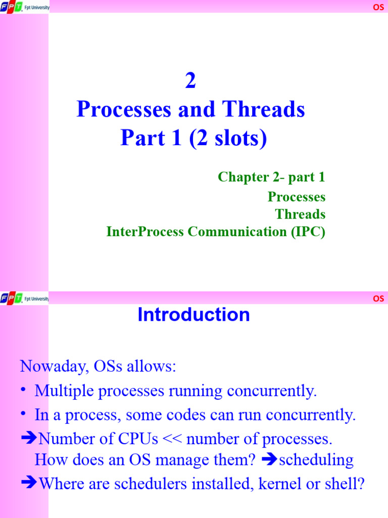 02 Chap02 Processes Threads Part1 2slots 3 Autosaved Pdf Thread Computing Process