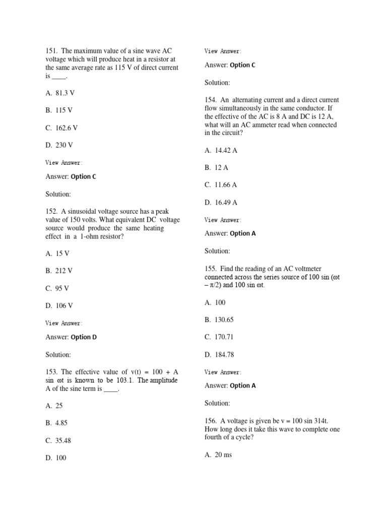 Ac Part 4 | PDF | Amplitude | Inductor