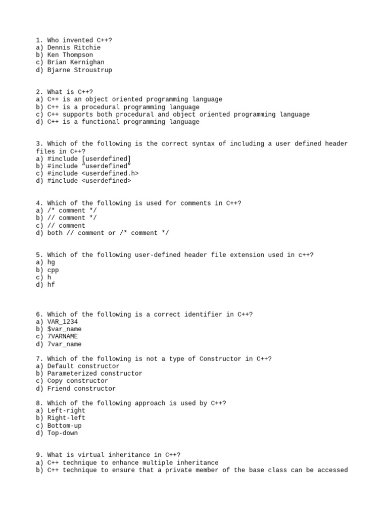 Who Invented C++ | Download Free PDF | C++ | Pointer (Computer Programming)