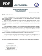 Sample Letter of Recommendation MPH | PDF | Social Science