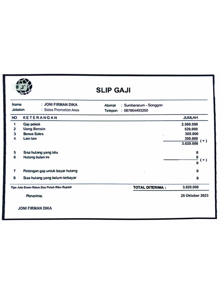 Slip Gaji | PDF