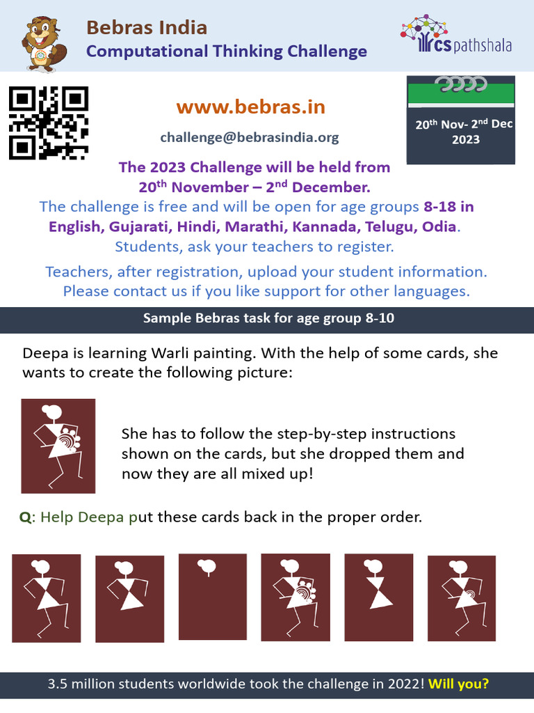 Bebras Challenge for Ages 8-18 | PDF