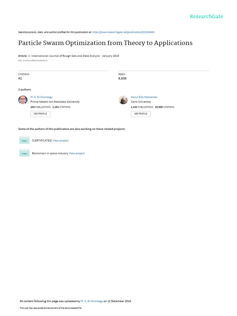 15 Particle Swarm Optimization From Theory To Applications | PDF ...