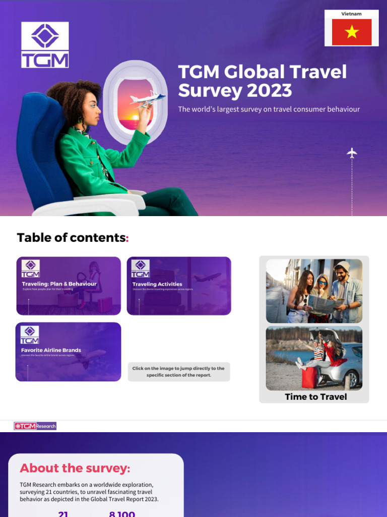 TGM Global Travel Report 2023 Vietnam | PDF | You Tube | Europe