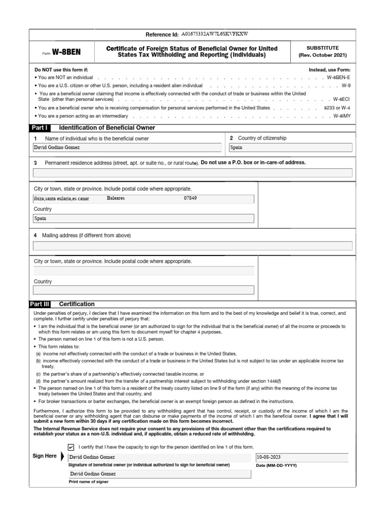 Tax-Interview (1) Perfil Fiscal | PDF | Taxes | Perjury