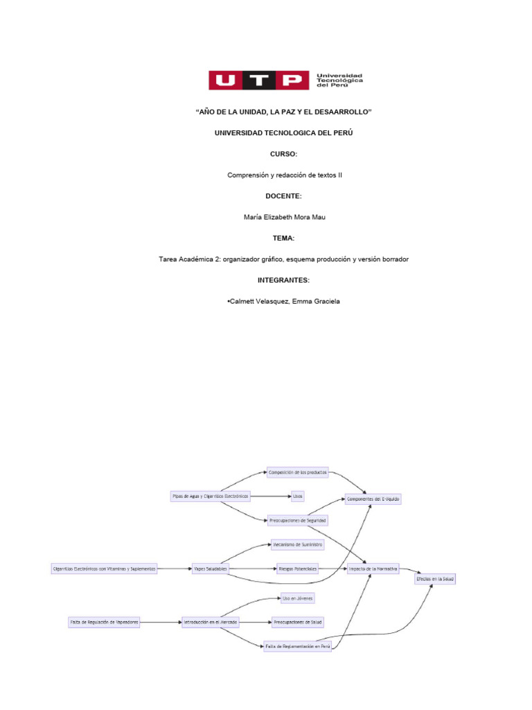 Semana 11 - Tema 01-Tarea - Tarea Académica 2-Organizador Gráfico, Esquema Producción y Versión ...