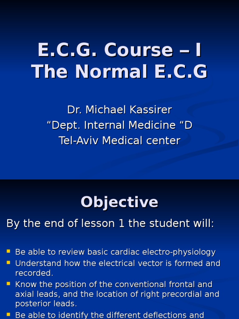 Ecg 1 | PDF | Electrocardiography | Cardiovascular Physiology