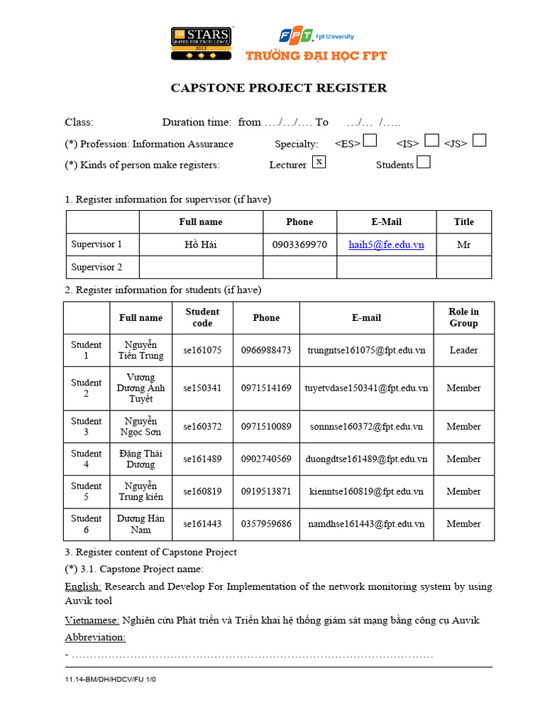 Research And Develop For Implementation Of The Network Monitoring