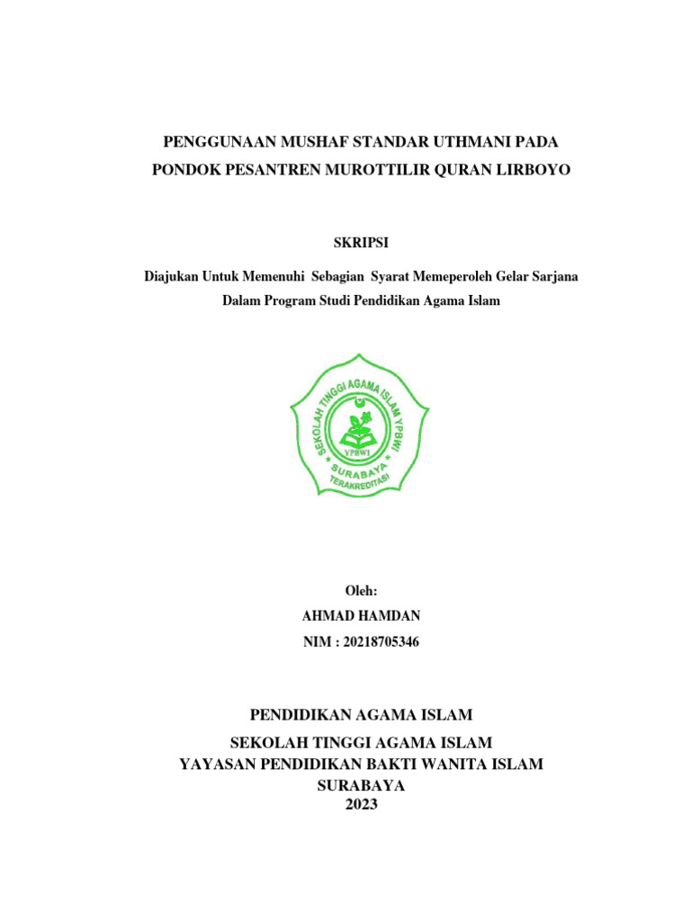 Skripsi Hamdan | PDF