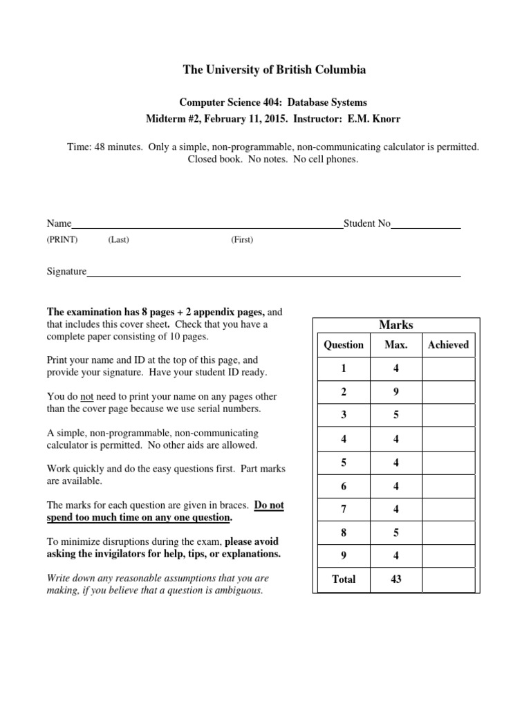 Midterm 15w2 | Download Free PDF | Database Index | Information ... Midterm 15w2 | Download Free PDF | Database Index | Information ...