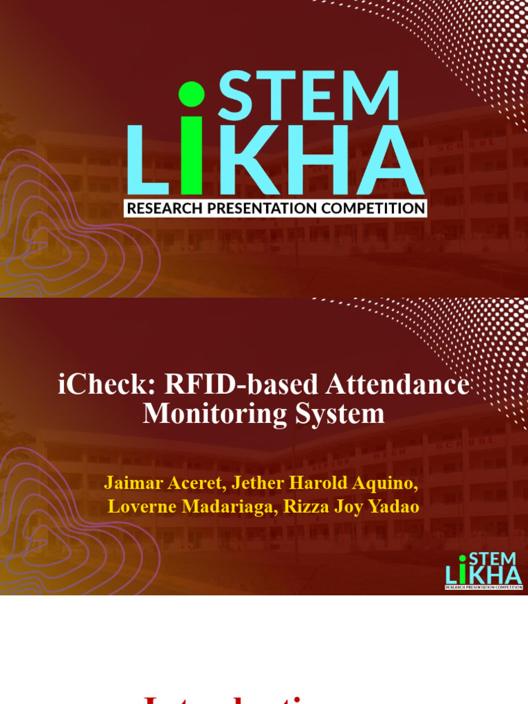 Icheck A FRID-based Attendance Monitoring System - PPTM | PDF | Radio ...