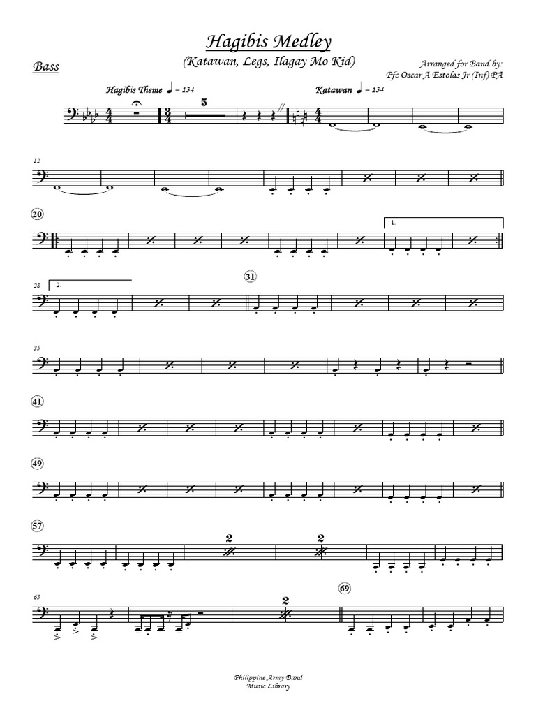 Hagibis Medley for Band | PDF