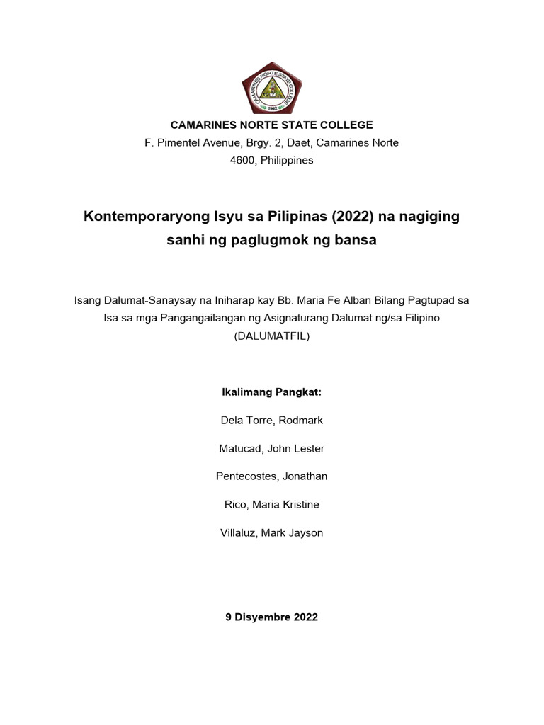 Dalumat Finals G5 (1) (Compiled) | PDF