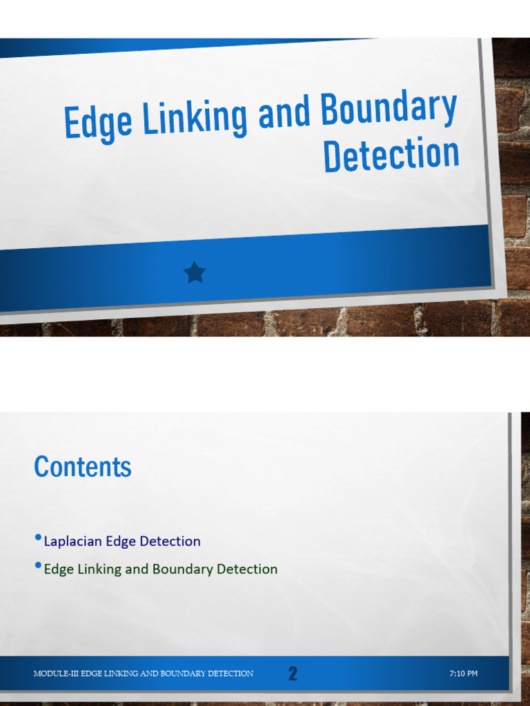 2019-21-Edge Linking and Boundary Detection | PDF | Graphics | Algorithms
