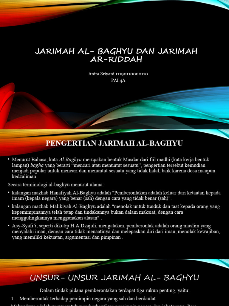 PPT Fiqih Siyasah Dan Jinayah | PDF