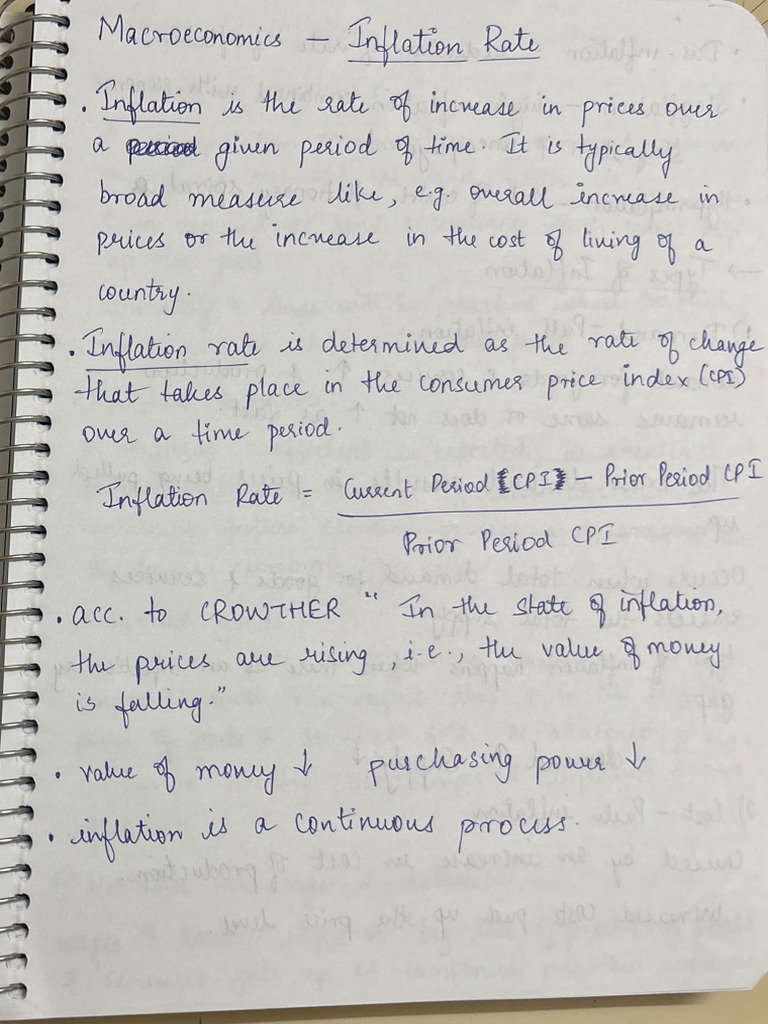 Economics Inflation Rate | PDF