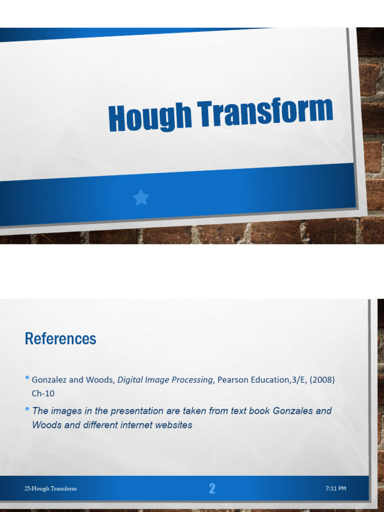 2019-22-Hough Transform | PDF | Equations | Mathematical Analysis