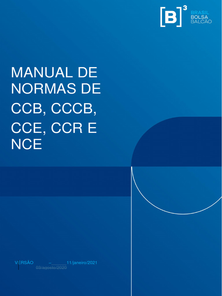 Manual de Normas para CCB, CCCB, CCE, CCR e NCE | PDF | Mercado de ...