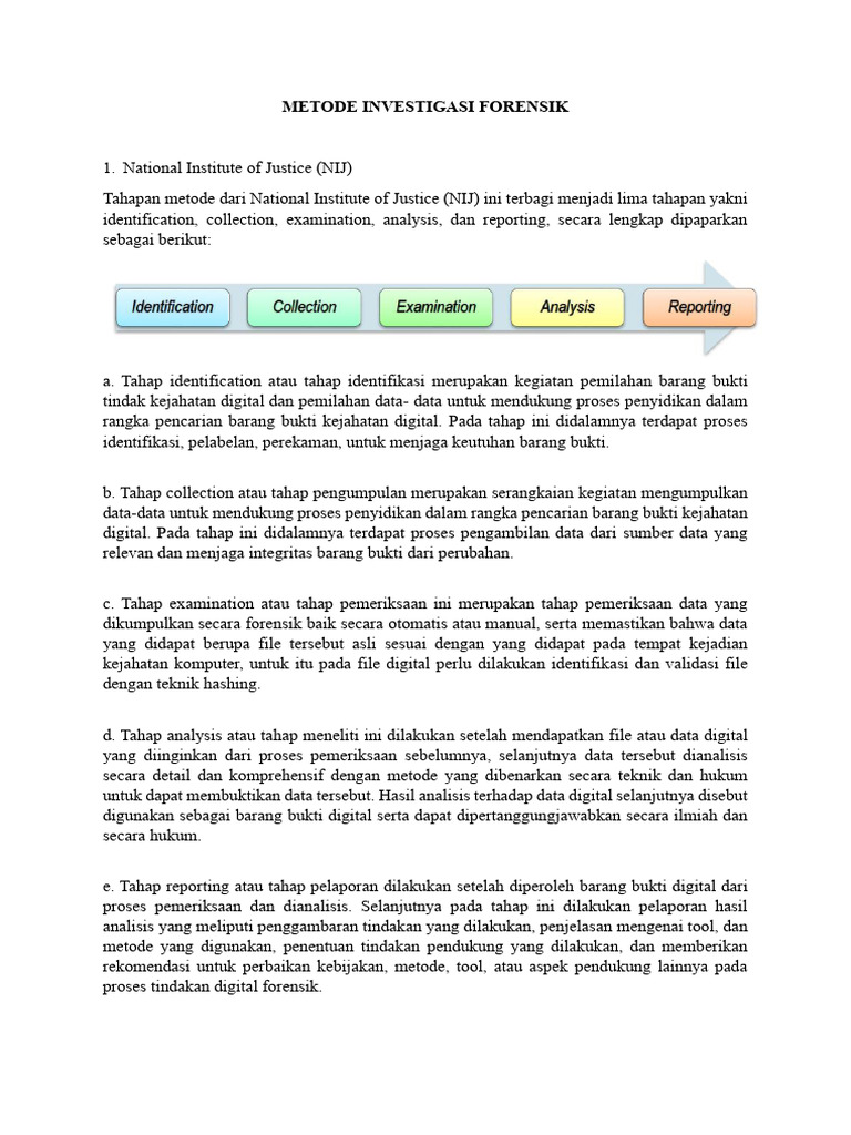 Metode Investigasi Forensik | PDF