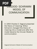 Osgood-Schramm Model of Communication | PDF