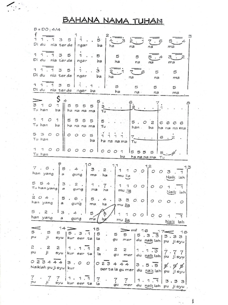 Bahana Nama Tuhan | PDF