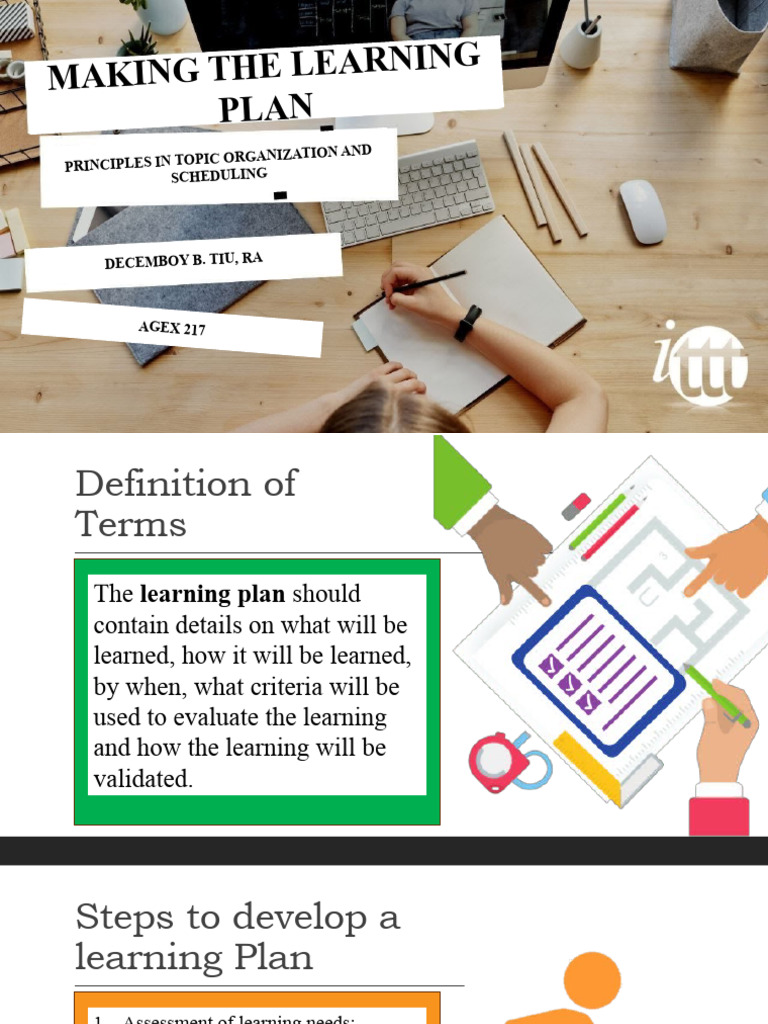 How To Make A Learning Plan | PDF