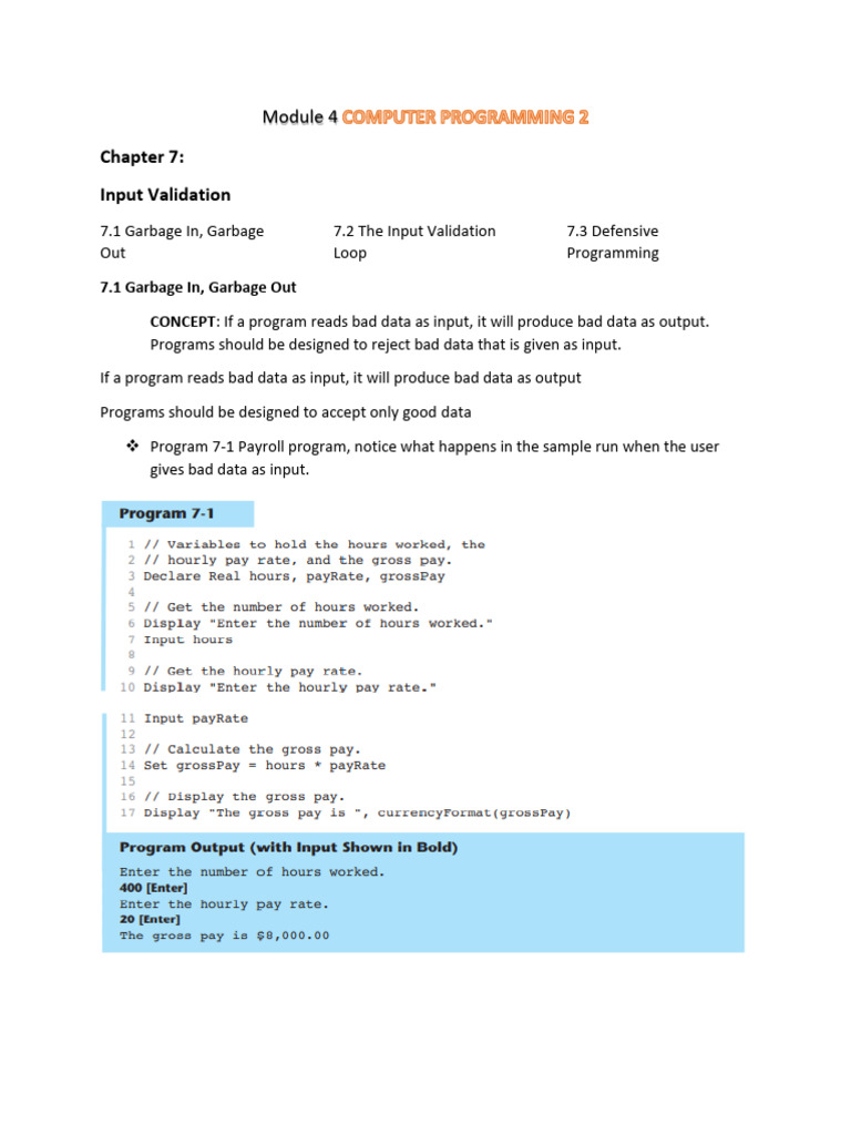 Module 4A COMPUTER PROGRAMMING 2 | PDF | Control Flow | Computer Program