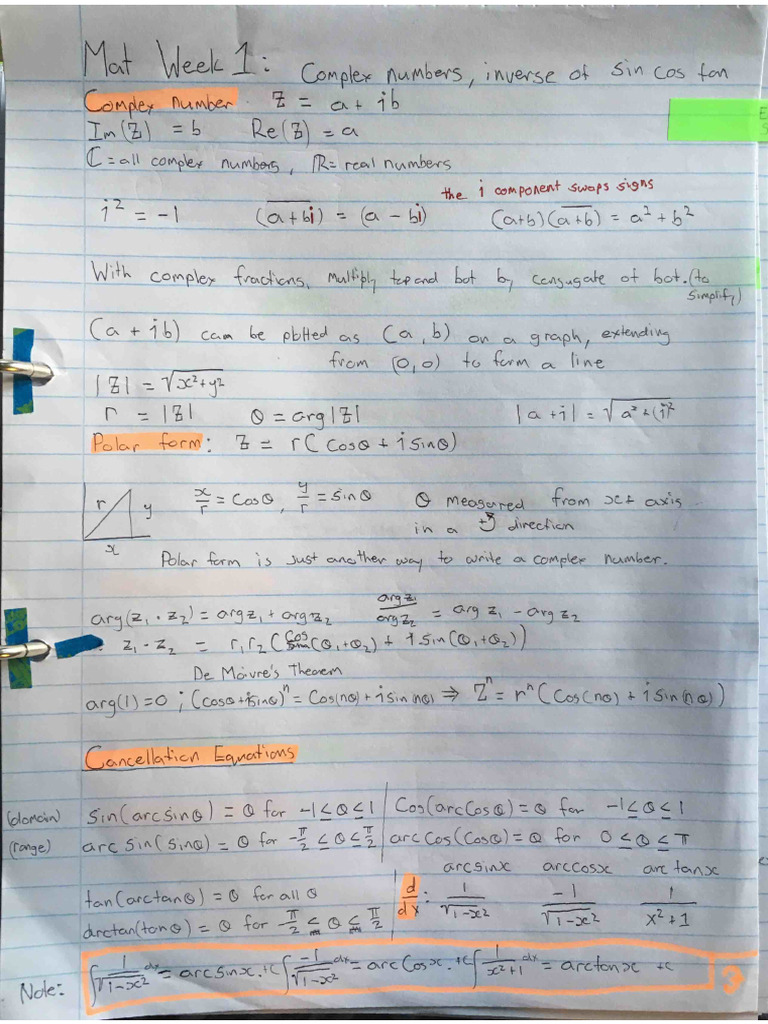 Math 145 Summaries | PDF
