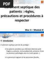 L'isolement Septique | PDF | Infection | Médecine clinique