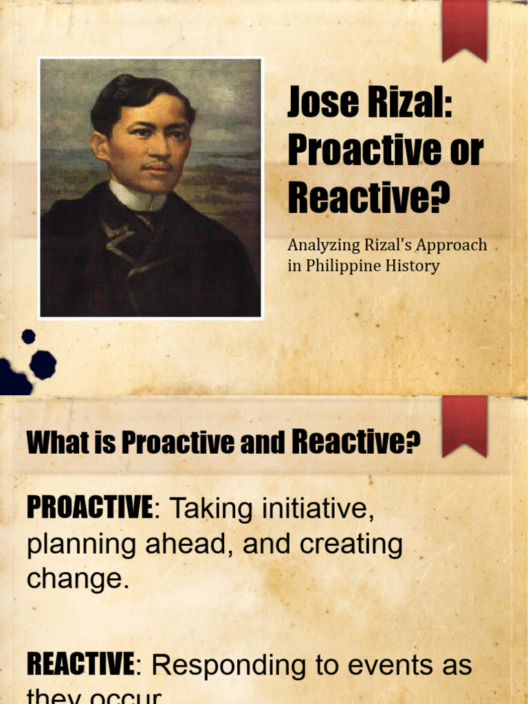 Jose Rizal Pro Active or Reactive | PDF