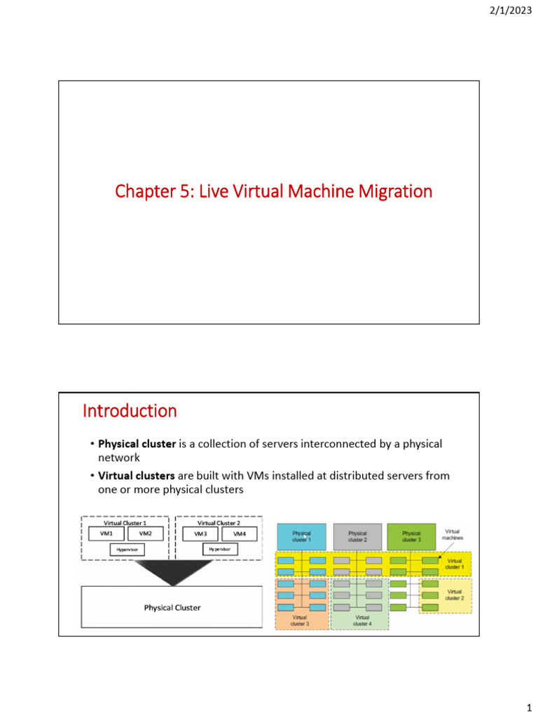 Live VMmigration | PDF | Virtual Machine | Computer Cluster