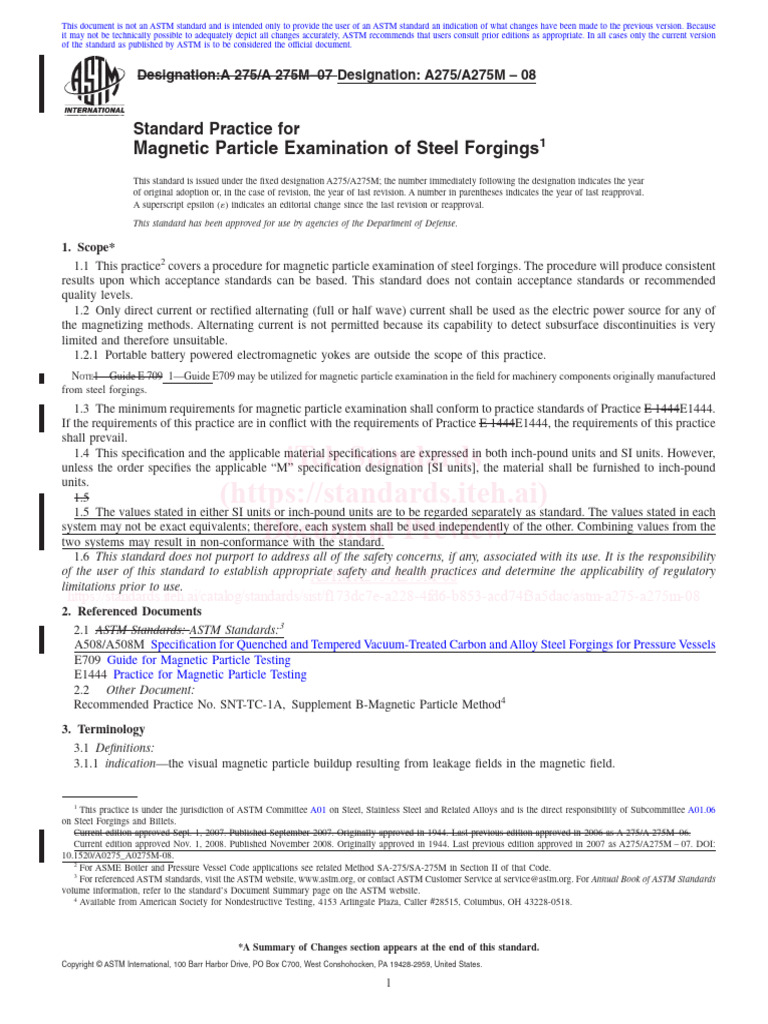 Astm A275 A275m 08 | PDF | Magnetic Field | Magnetism