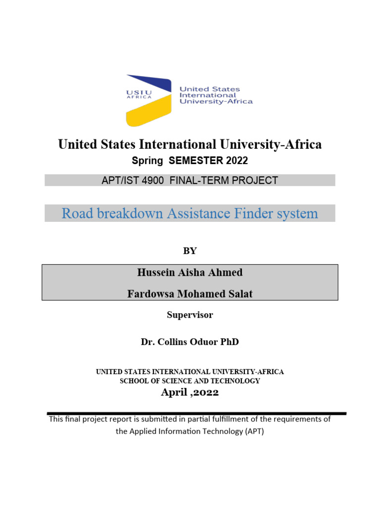 Road Finder System Documentation | PDF | Databases | Data