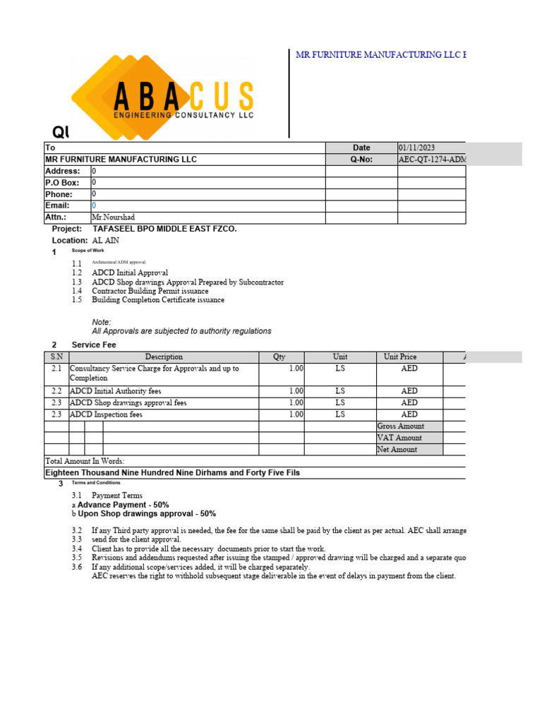 Approval Quote | PDF | Business