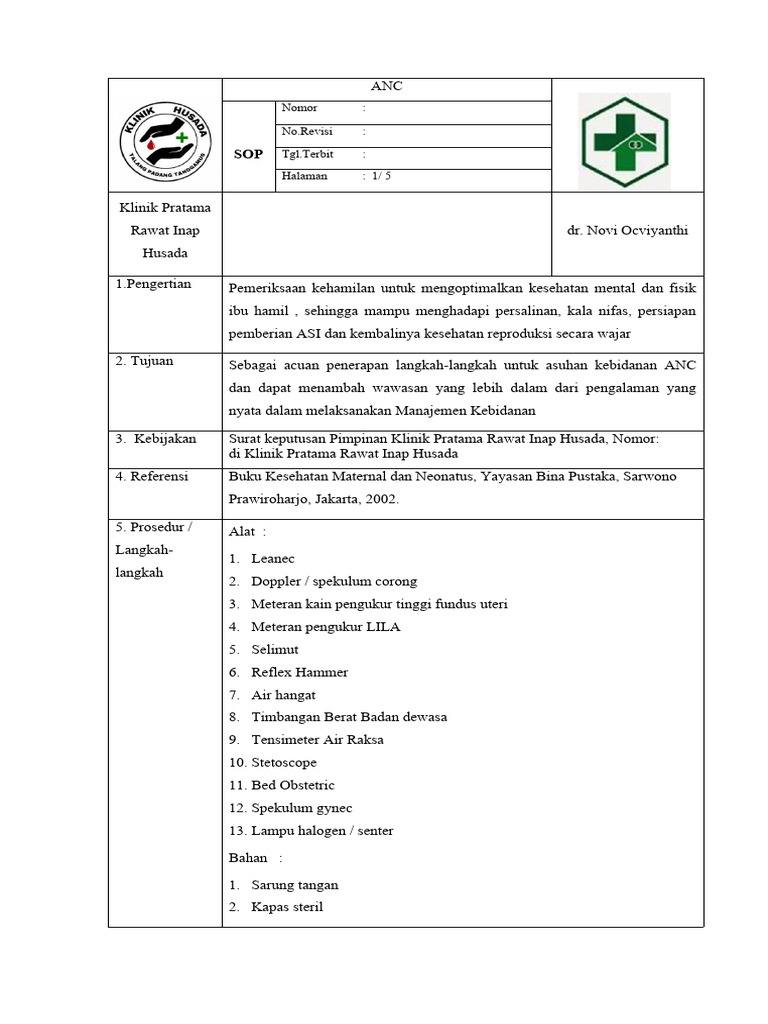 Sop Anc 2023 | PDF | Sains & Matematika