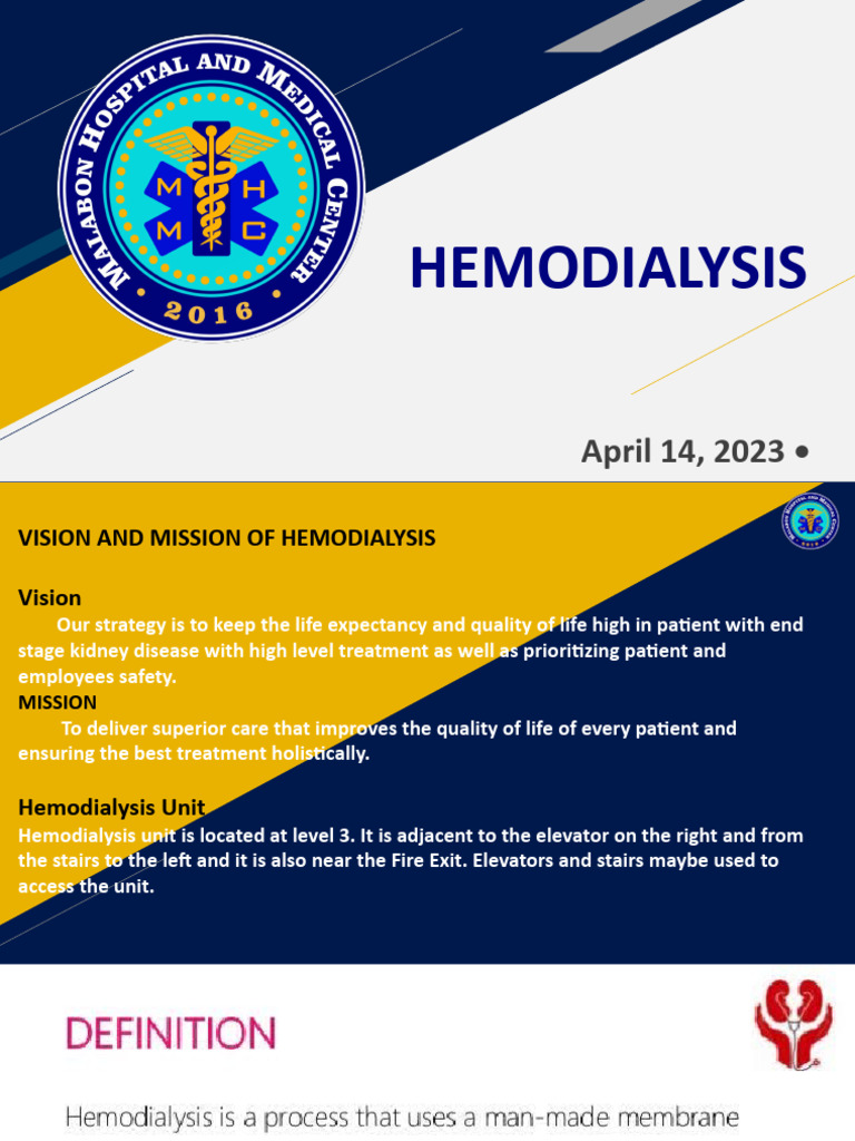 Hdu Presentation | PDF | Hemodialysis | Kidney Disease