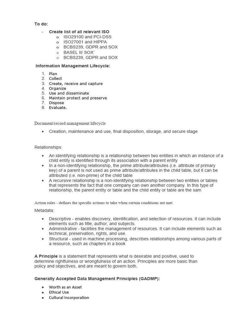 Dama Exam Prep | PDF | Metadata | Data Quality