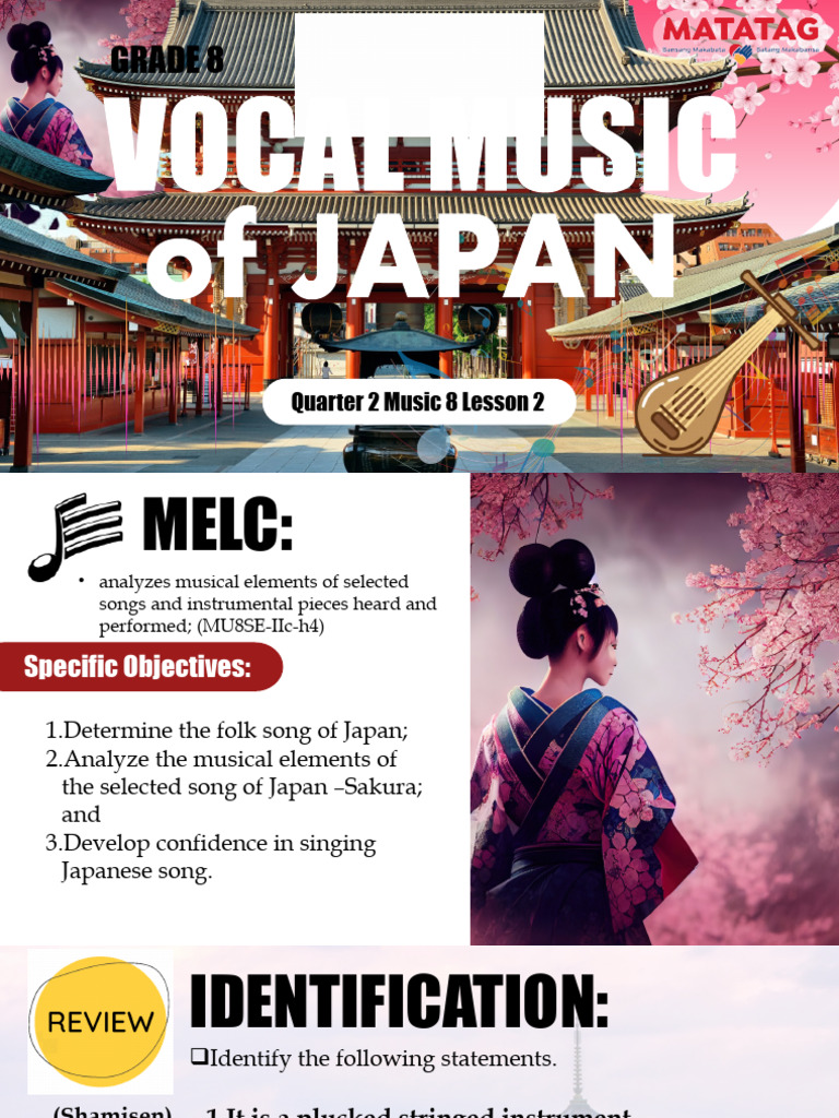 Q2 PPT-MUSIC 8-Lesson 2 (Vocal Music of Japan) | PDF | Musical ...