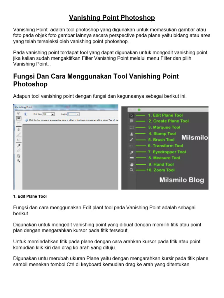 Panduan Vanishing Point di Photoshop | PDF