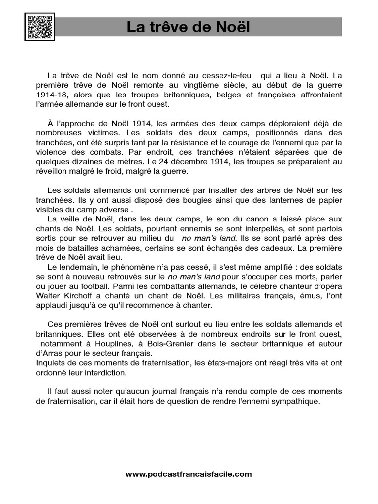 La Treve de Noel | PDF | Guerre | Opérations militaires